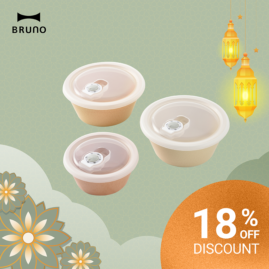 Set of 3 Ceramic Covered Container – BRUNO Malaysia