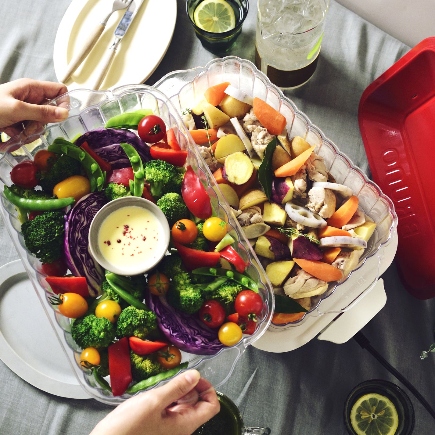 Compact Double Steamer Rack | BRUNO Malaysia Official Store